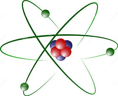 Lithium Atom Model stock vector. Illustration of chemistry - 25395130