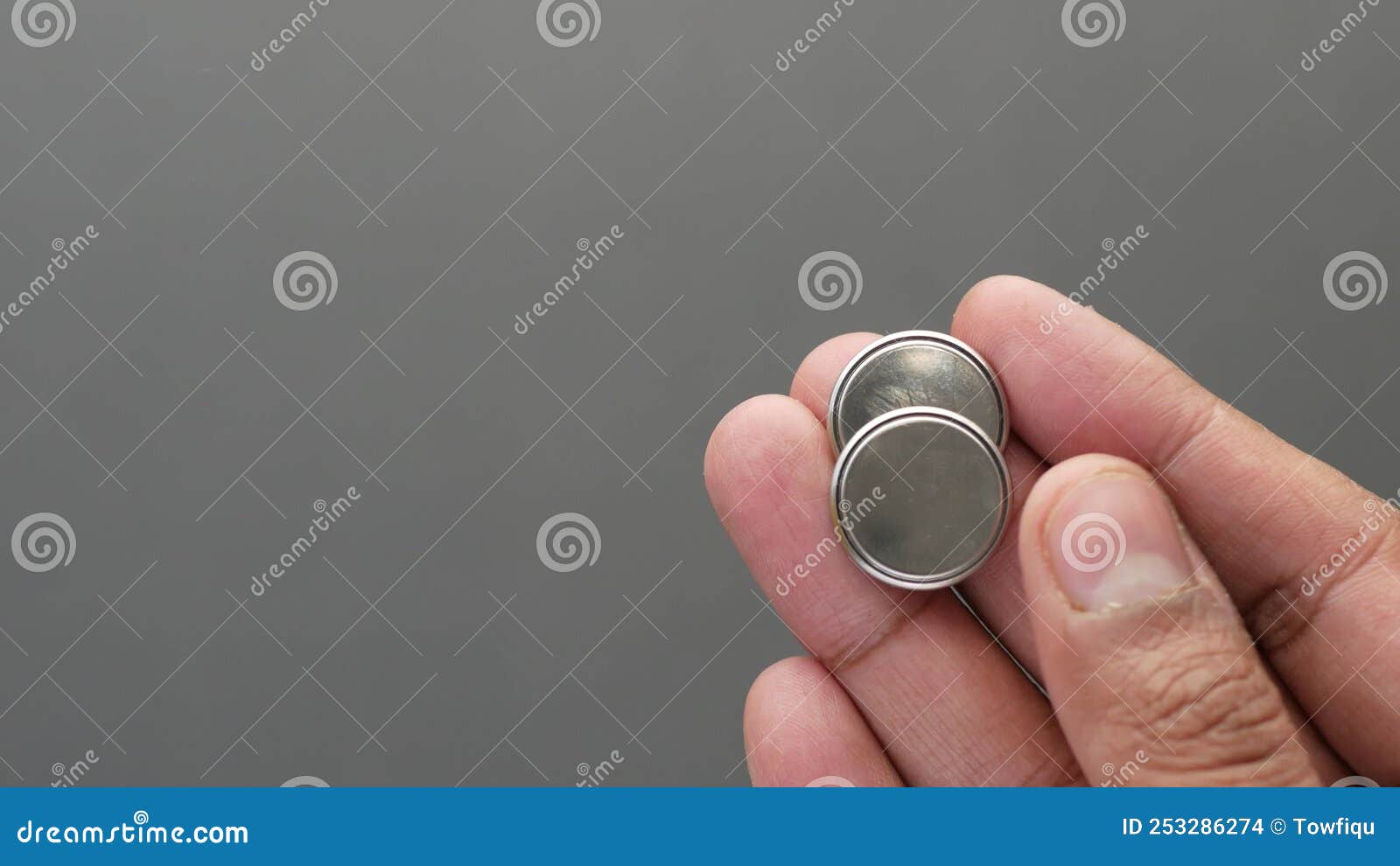 Lithium Batteries on Hand Close Up Stock Footage - Video of circular ...