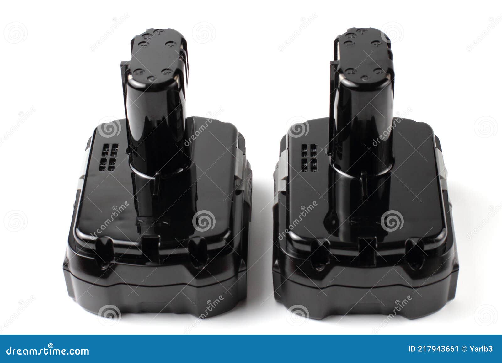 Lithium Battery for Hand Tools or Equipment, White Background, Isolate ...