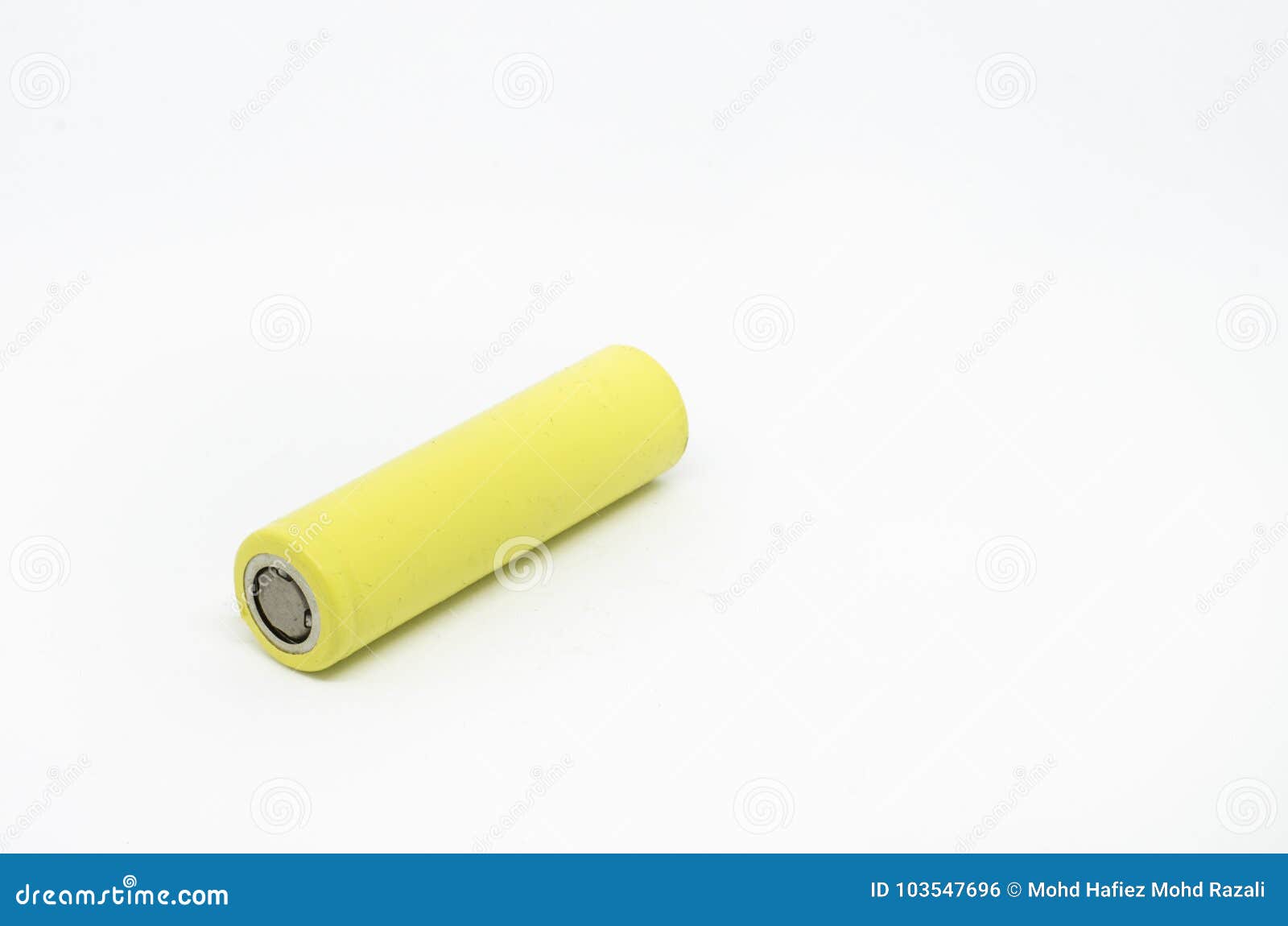 Lithium Battery Isolated on White Background Stock Photo - Image of ...