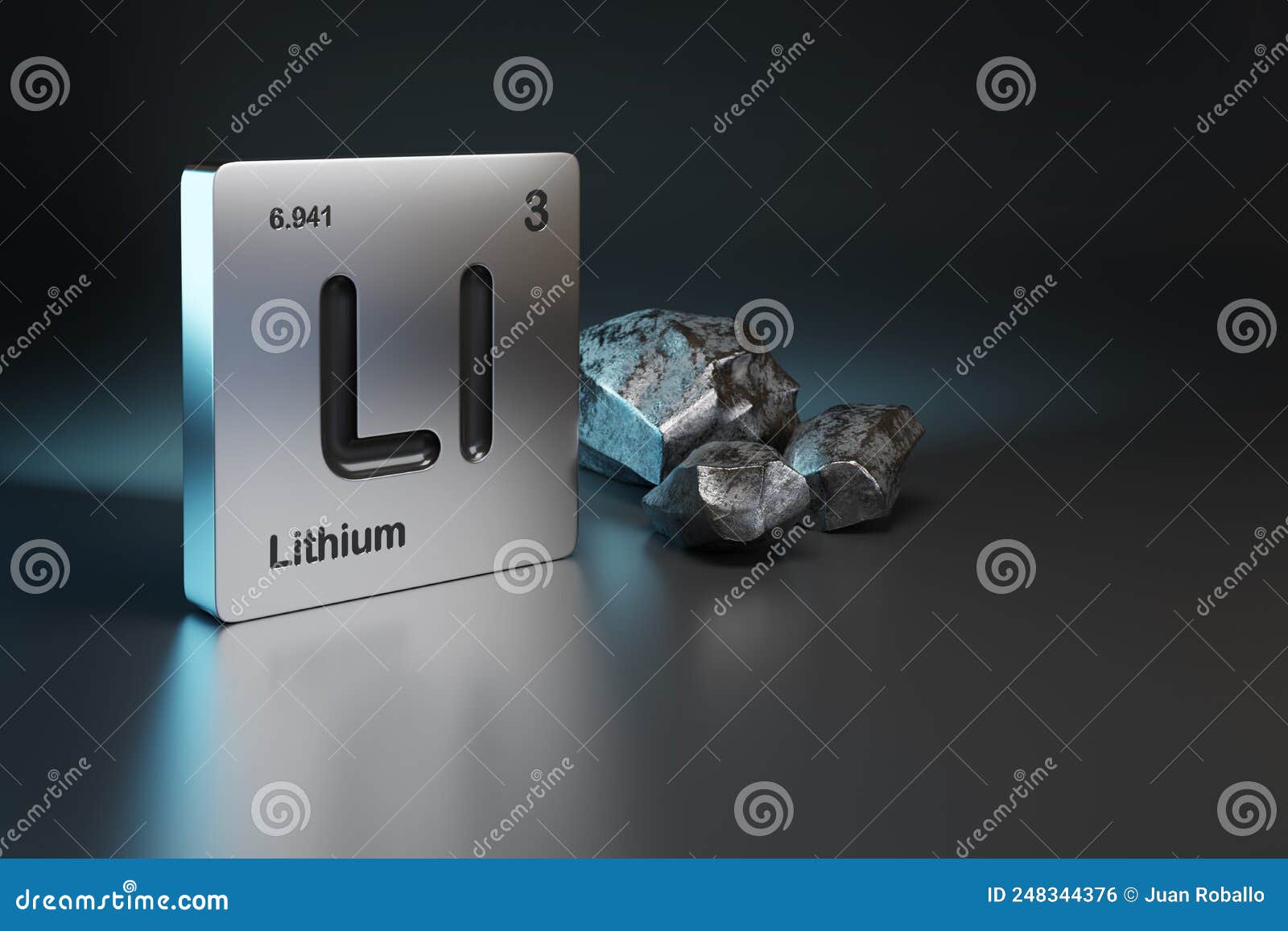 Lithium. Element Of The Periodic Table Of The Mendeleev System Stock ...