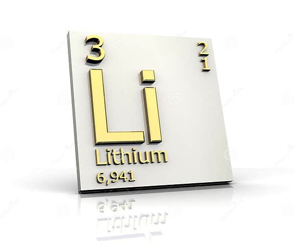 Lithium Form Periodic Table of Elements Stock Illustration ...