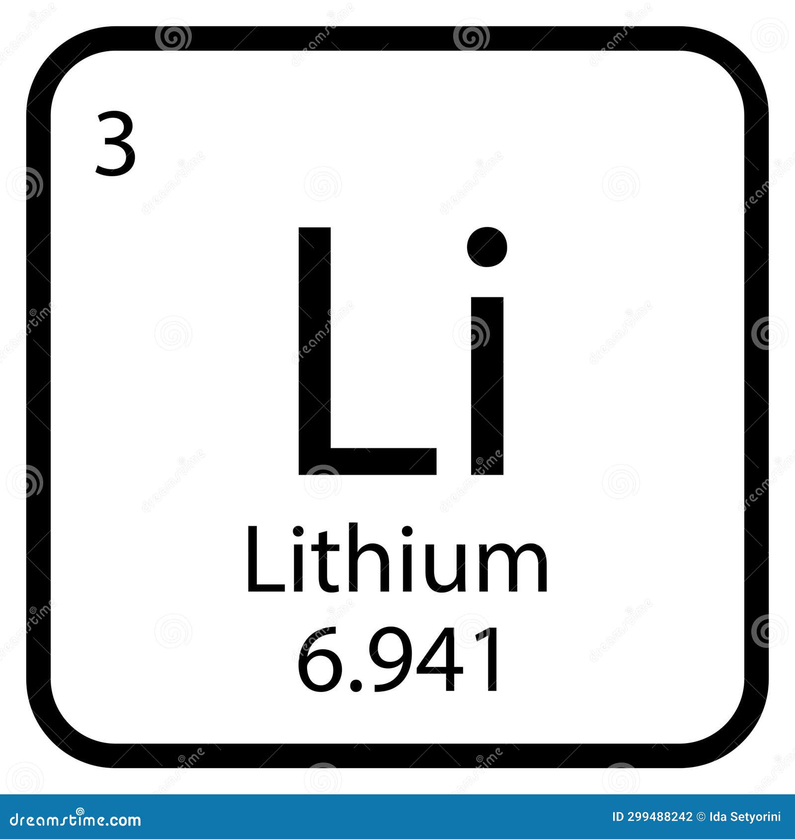 Lithium icon vektor stock illustration. Illustration of sign - 299488242