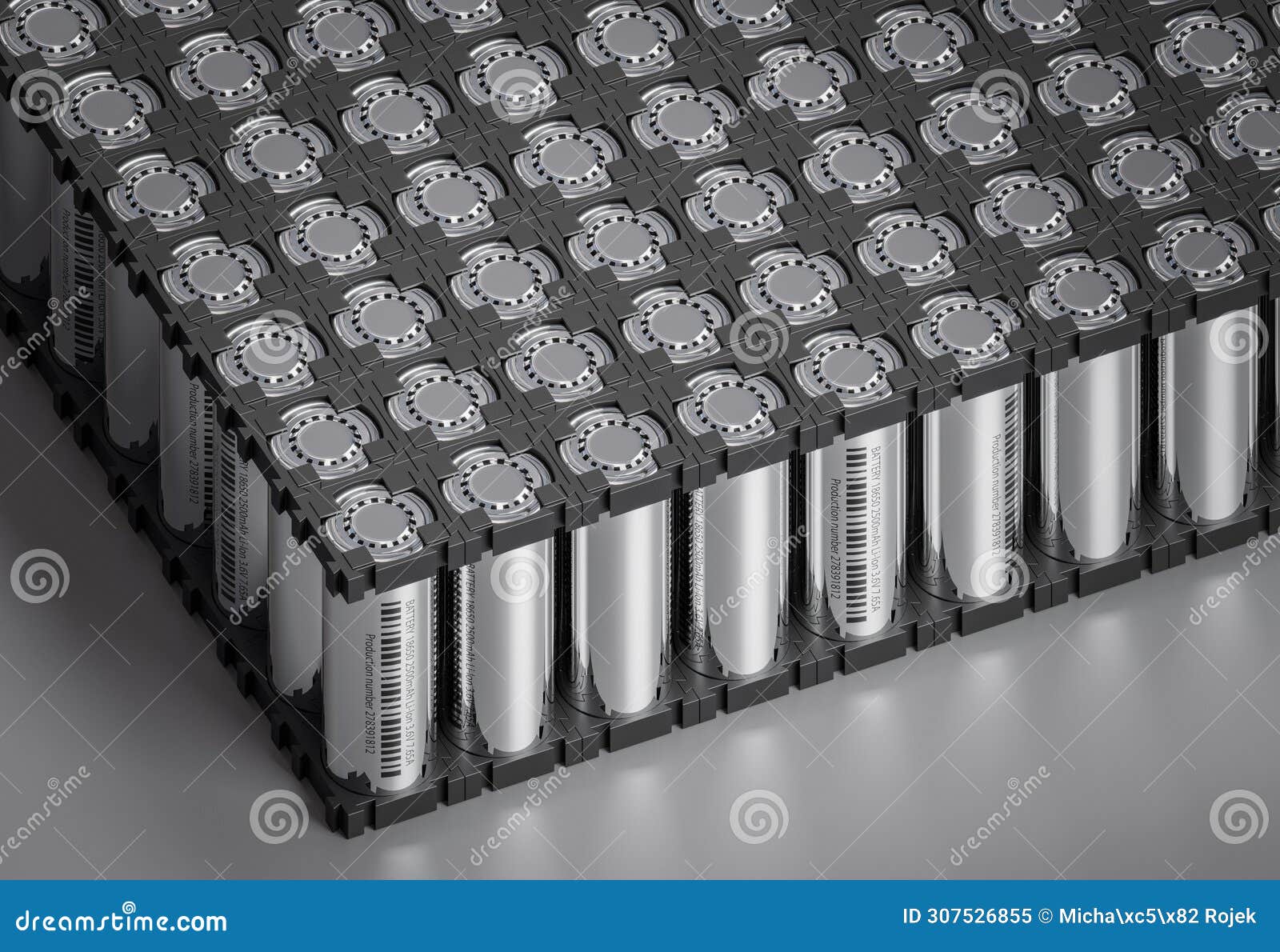 Lithium-ion Batteries Form a Battery Pack Utilized in Electric Vehicles ...