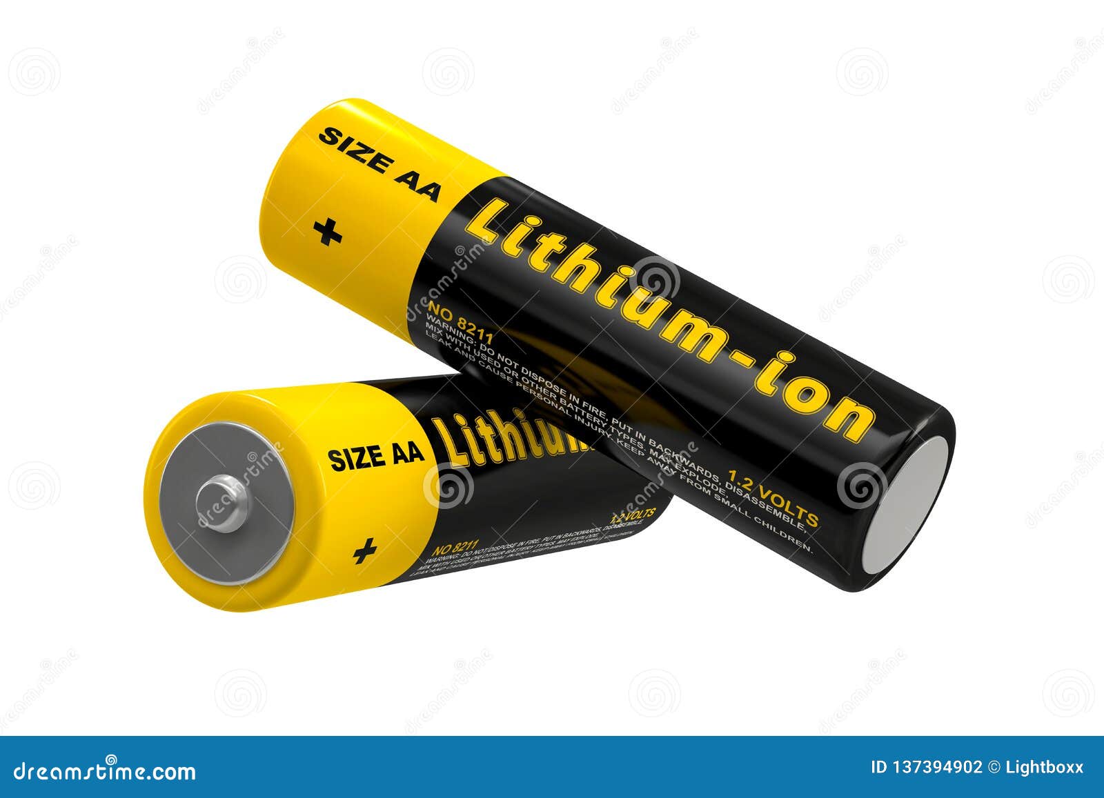 Lithium-ion Batteries - Isolated on White Stock Illustration ... Lithium-ion Batteries - Isolated on White Stock Illustration ...