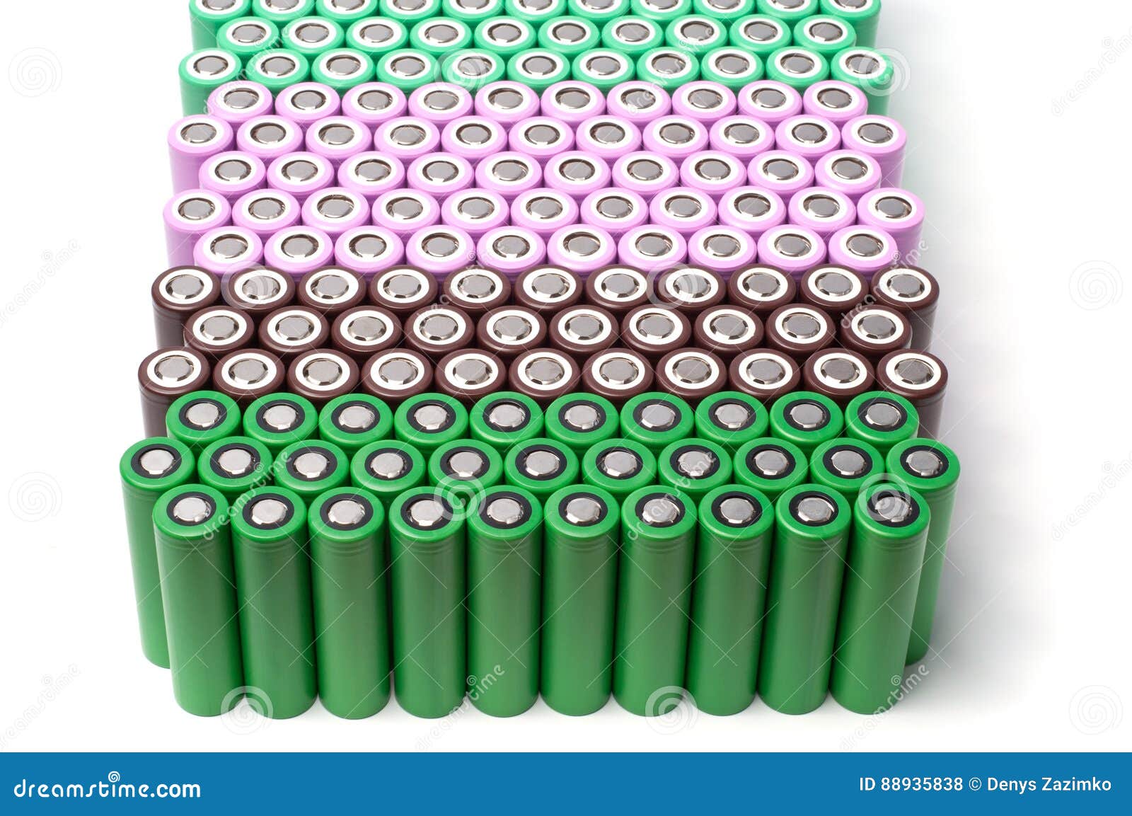 Lithium Ion 18650 Batteries Stock Photo - Image of close, charge: 88935838