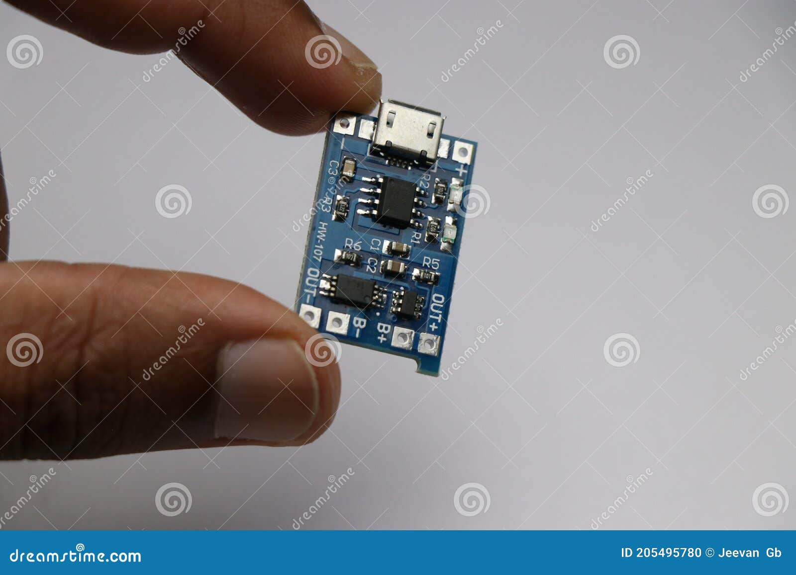 Lithium Ion Battery Charger Module. TP 4056 Charger Module Stock Photo ...