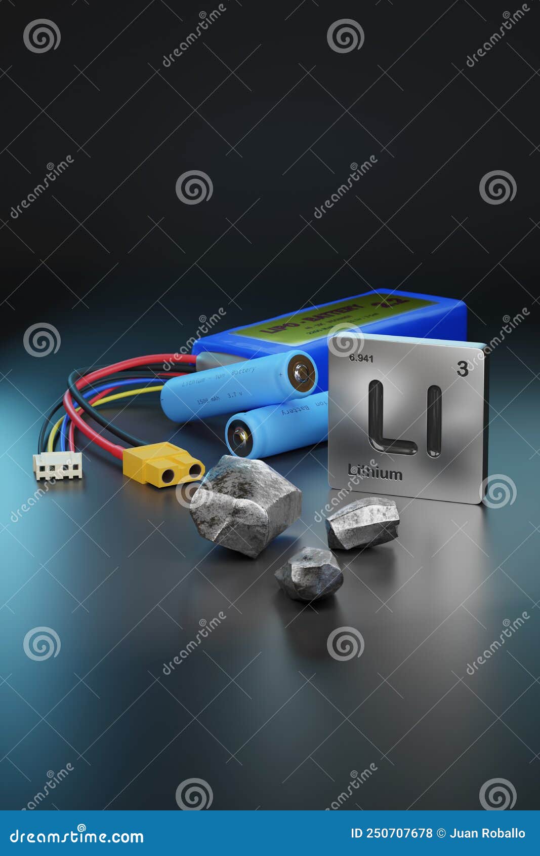 Li-pol Lithium Polymer Accumulator With Wires And Terminal Clamp ...