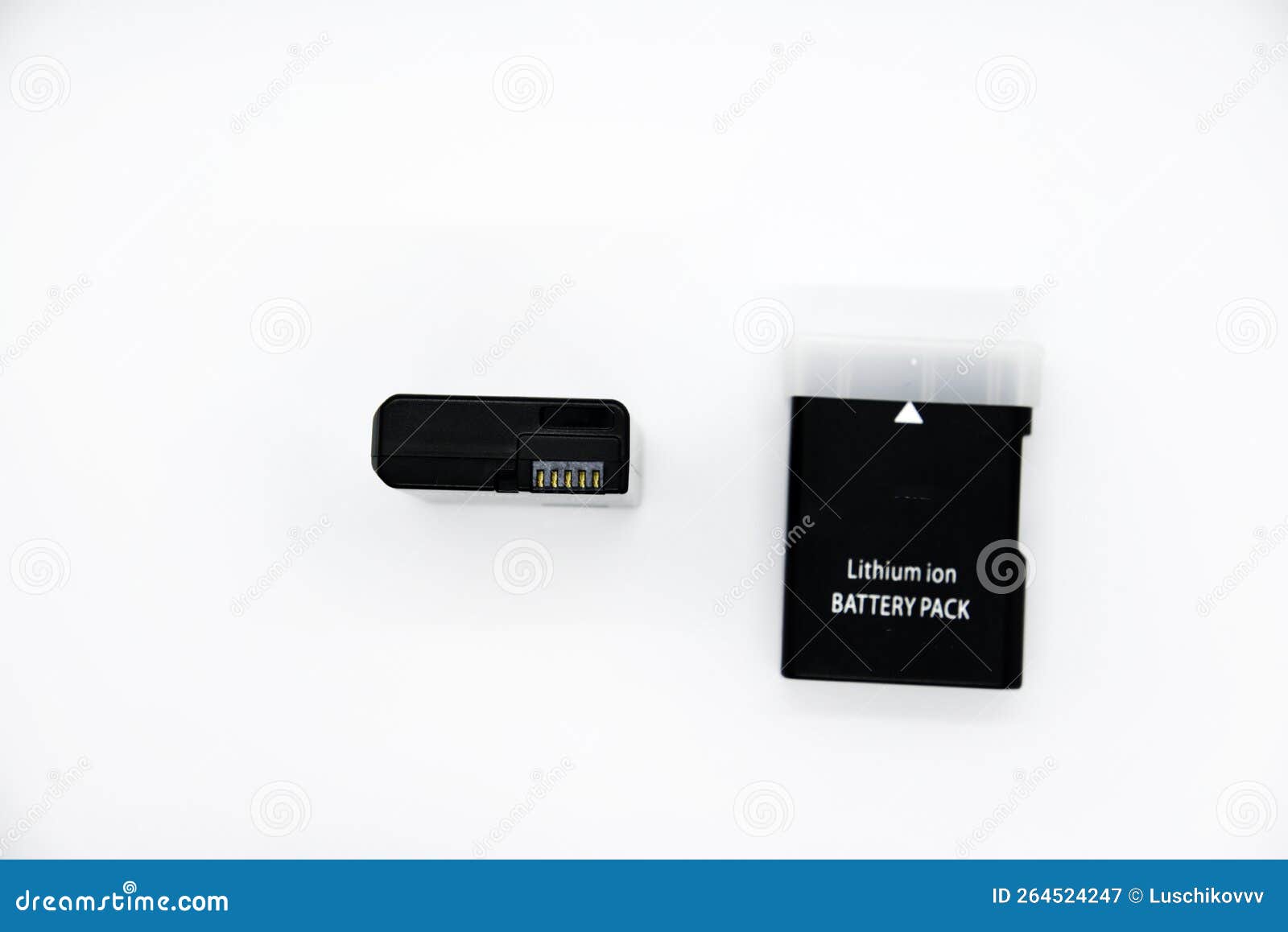 Two Lithium Ion Rechargeable Batteries Cells Type 18650 Flat Pole ...