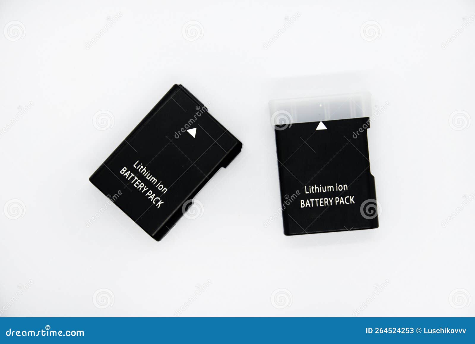 Two Lithium Ion Rechargeable Batteries Cells Type 18650 Flat Pole ...