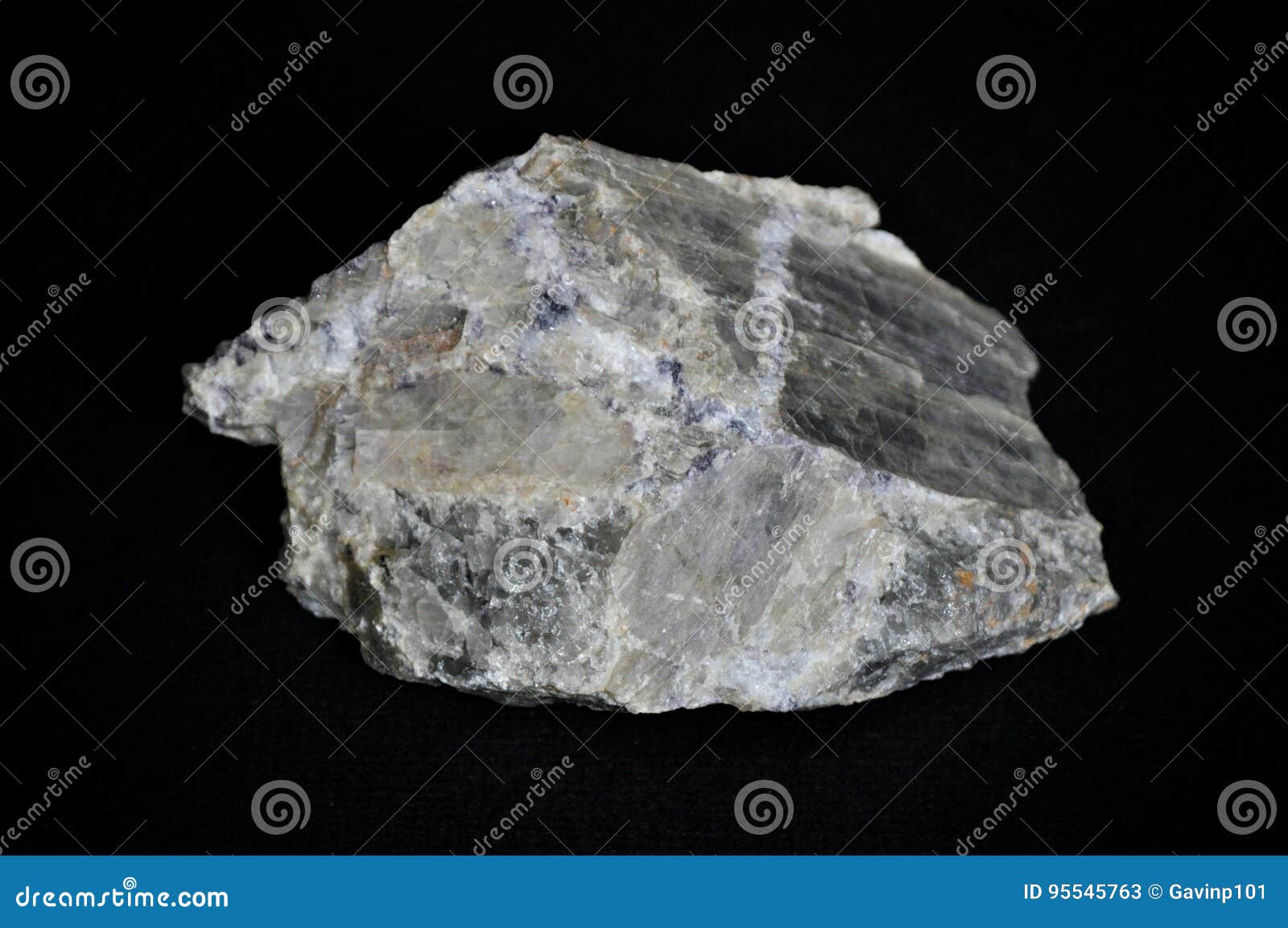 Lithium Spodumene Pegmatite Crystal Rock Sample Stock Image - Image of ...