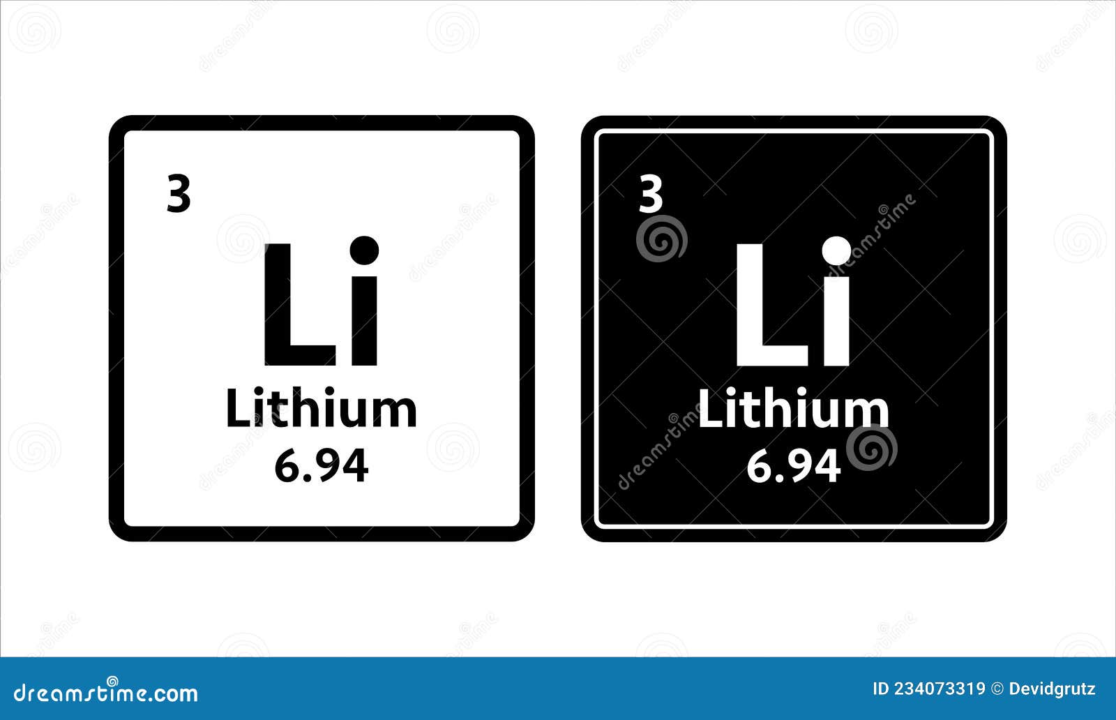 Lithium Symbol Element From The Periodic Table Royalty-Free Stock Image ...