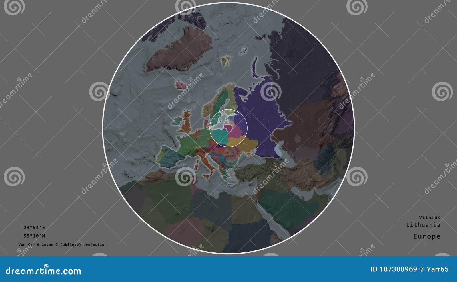 Lithuania - Administrative. Localized Stock Illustration - Illustration ...
