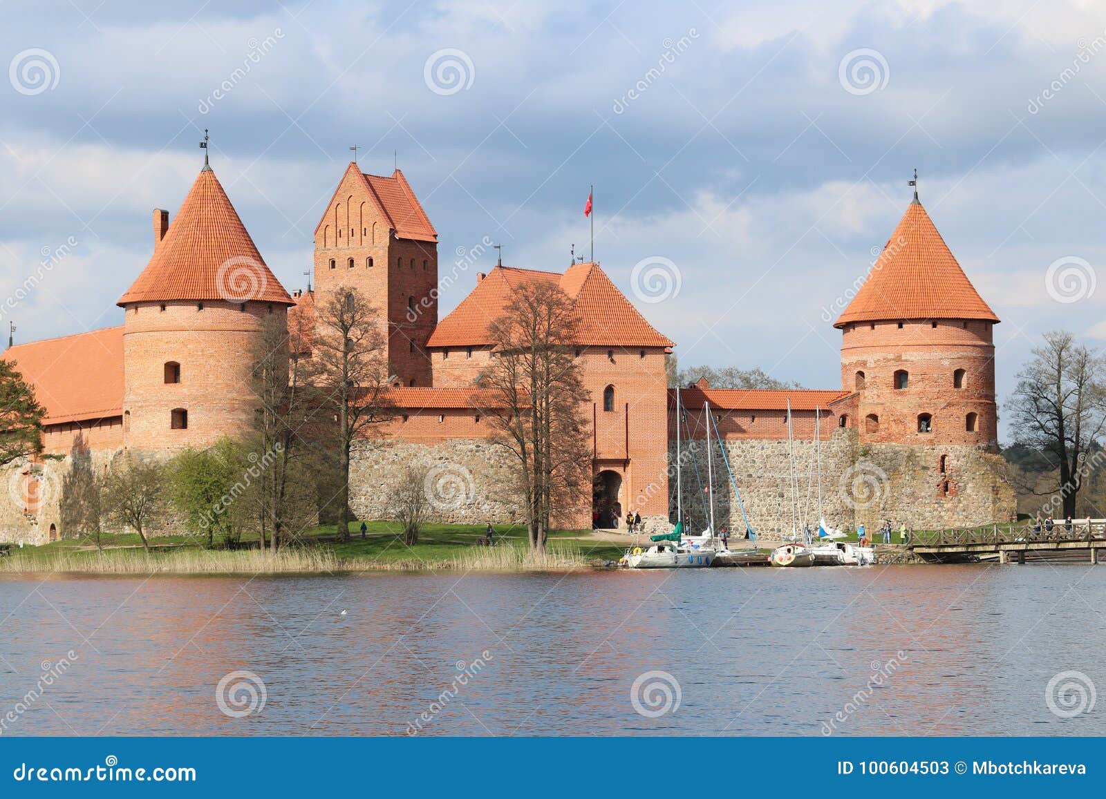 Kaunas Castle, Lithuania stock image. Image of view - 100604503