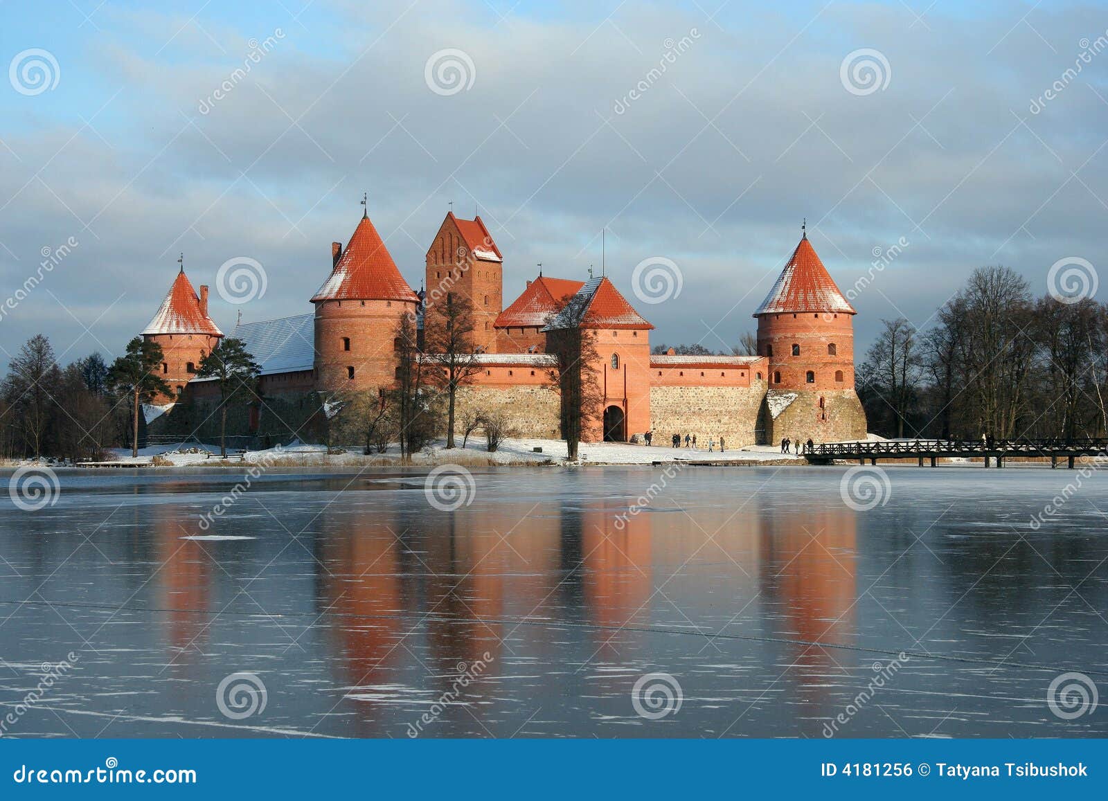 Lithuania castle stock photo. Image of brick, line, knight - 4181256