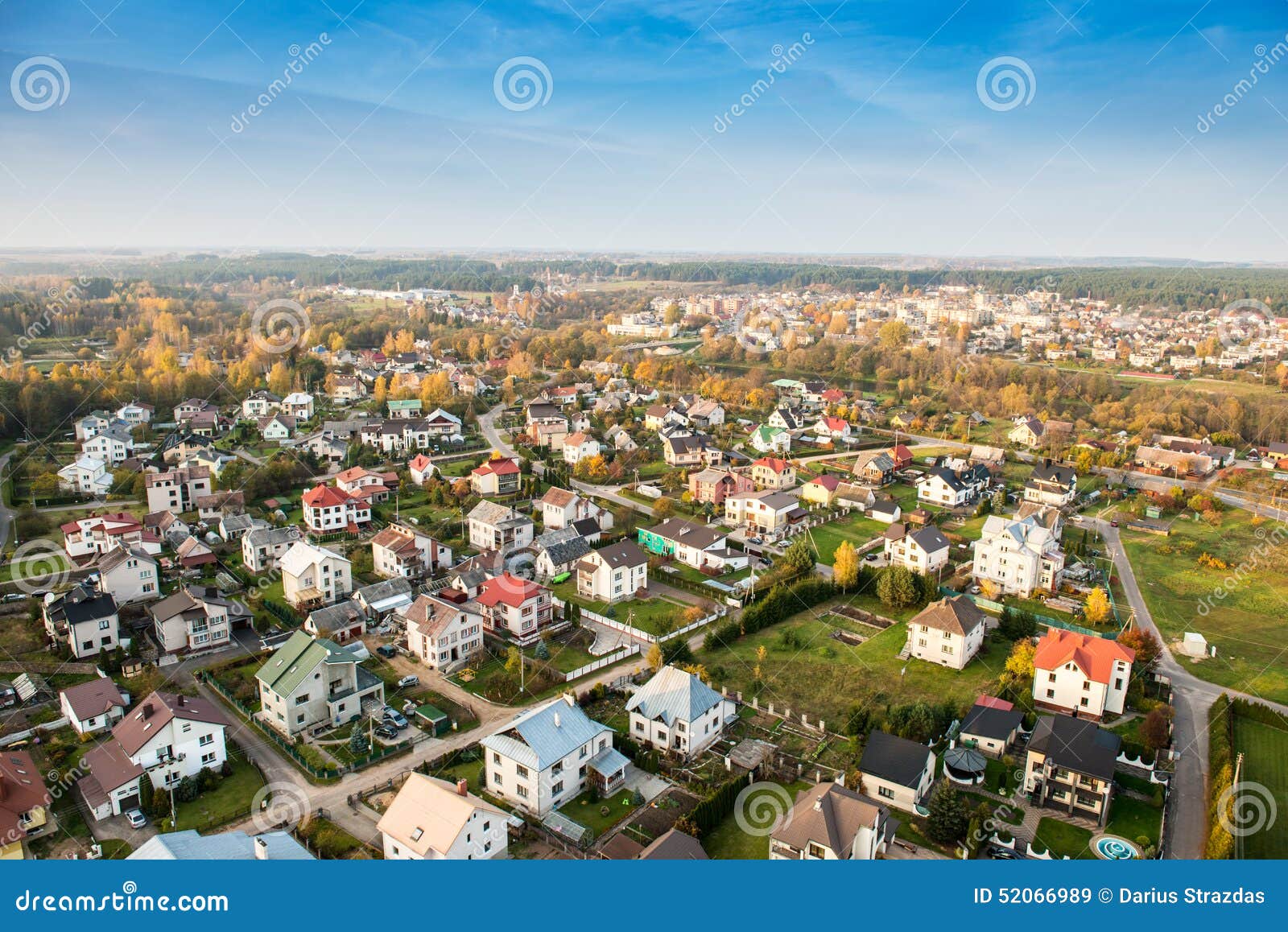 Lithuania city stock image. Image of roads, little, city - 52066989