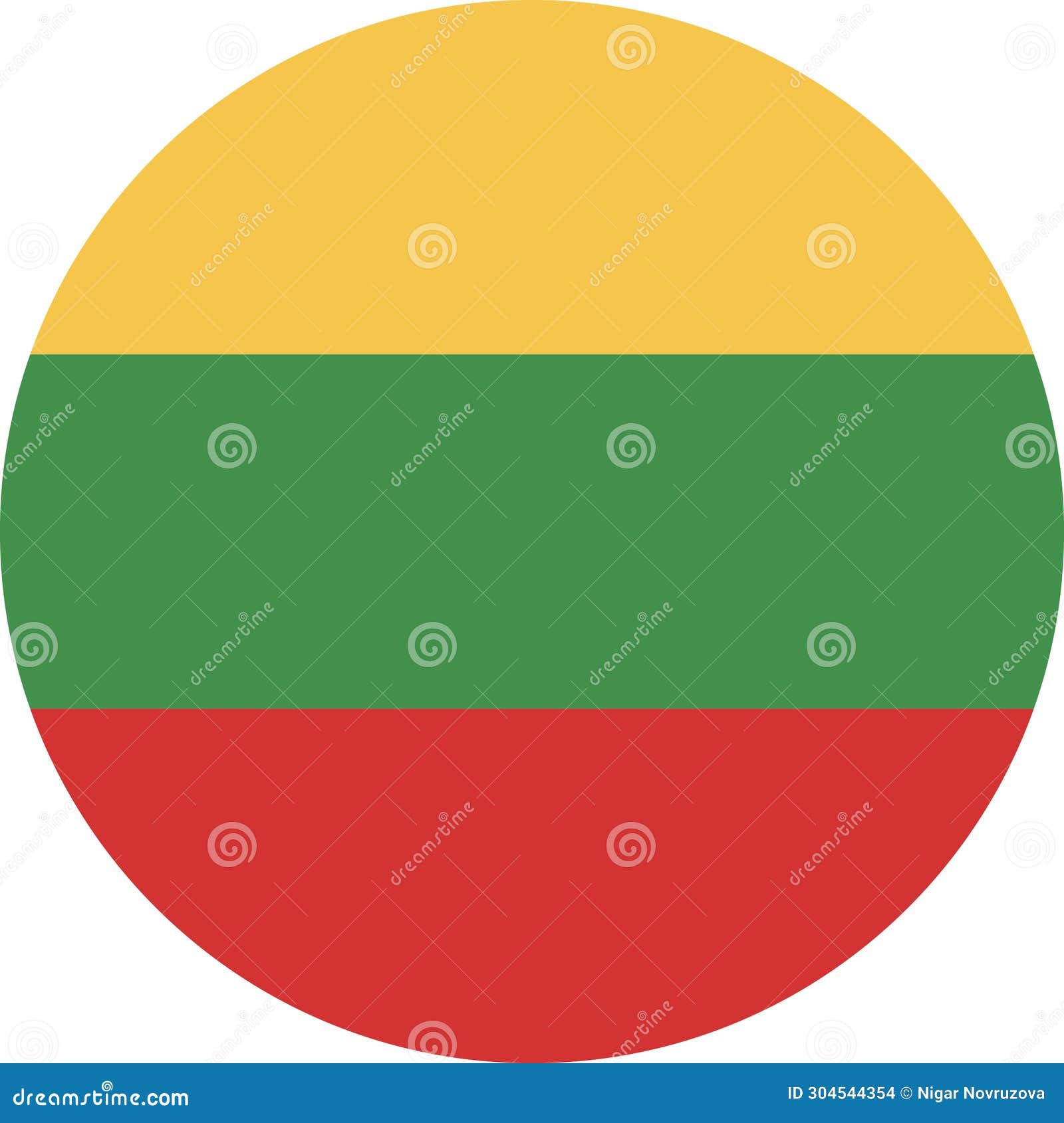 Lithuania Flag National Emblem Graphic Element Illustration Stock ...