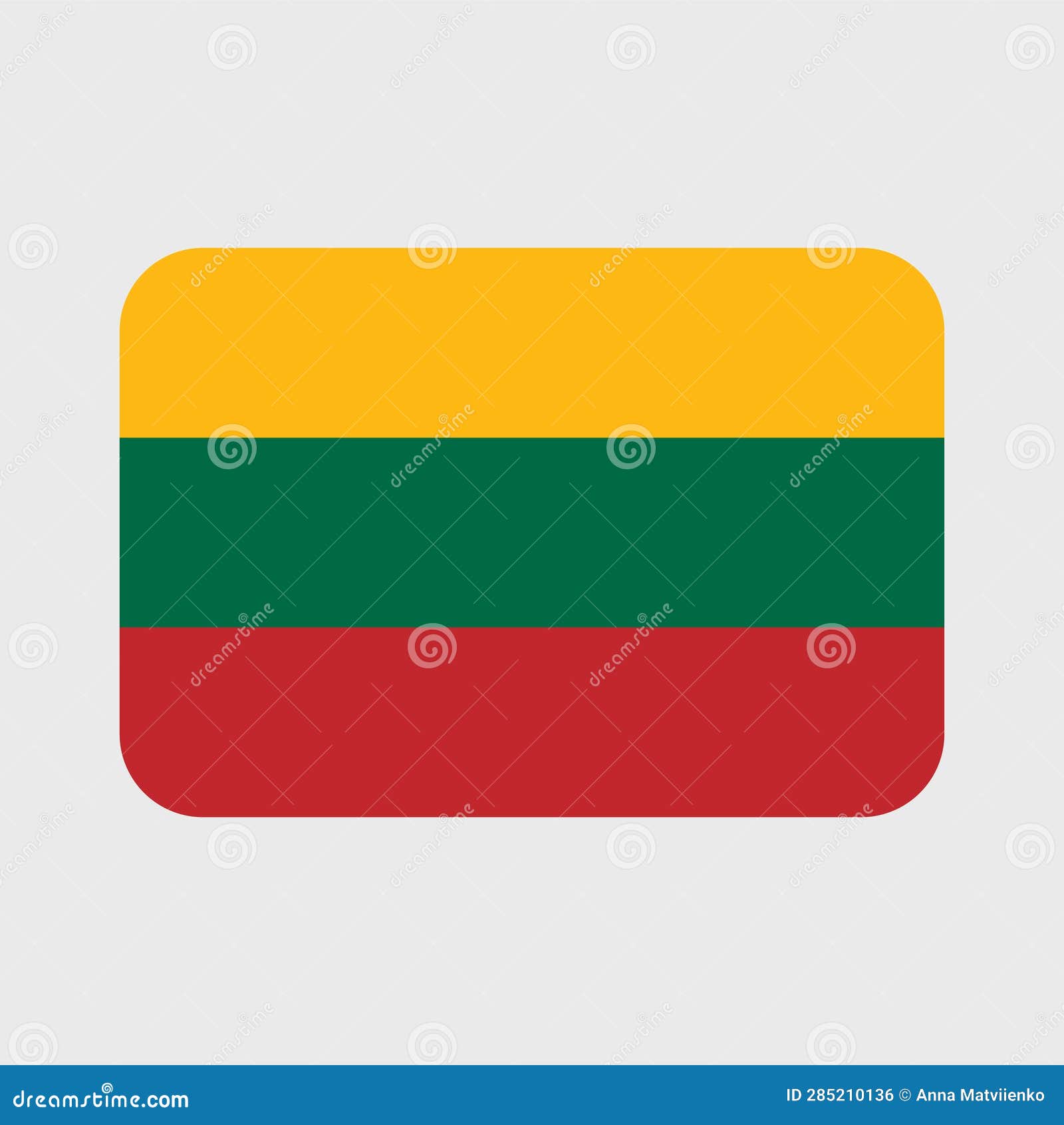Lithuania Flag Vector Icons Set of Illustrations Stock Vector ...