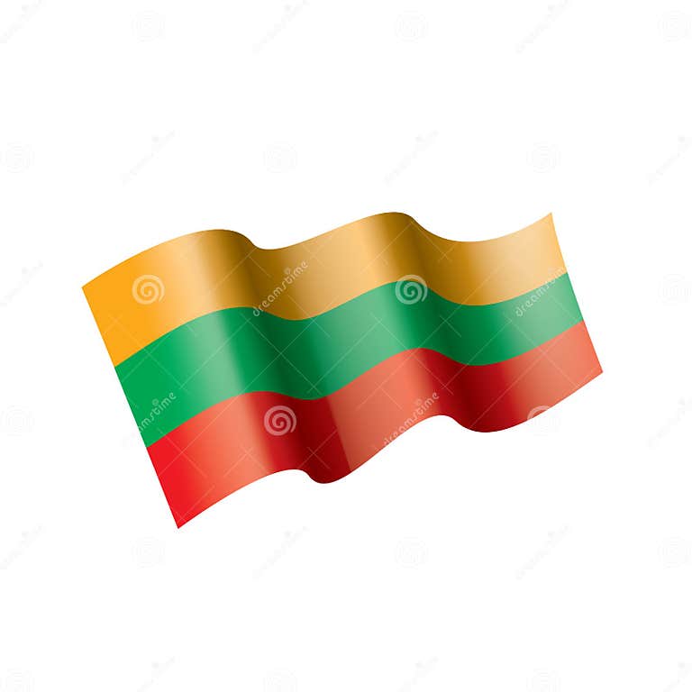 Lithuania Flag, Vector Illustration Stock Vector - Illustration of ...