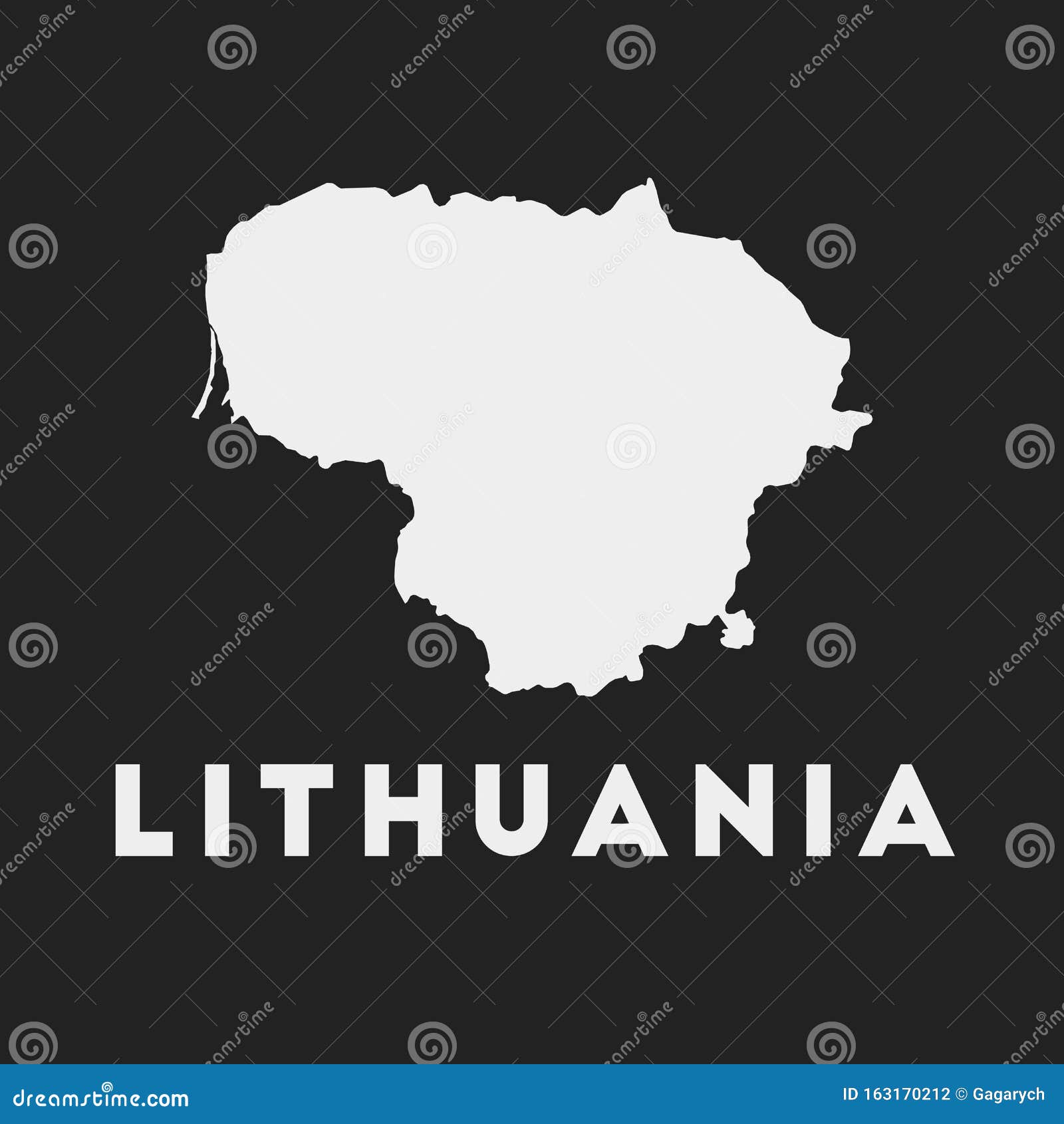 Lithuania icon. stock vector. Illustration of destination - 163170212