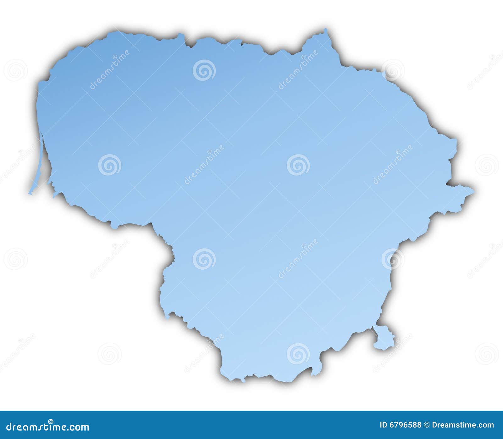 Lithuania map stock illustration. Illustration of contour - 6796588