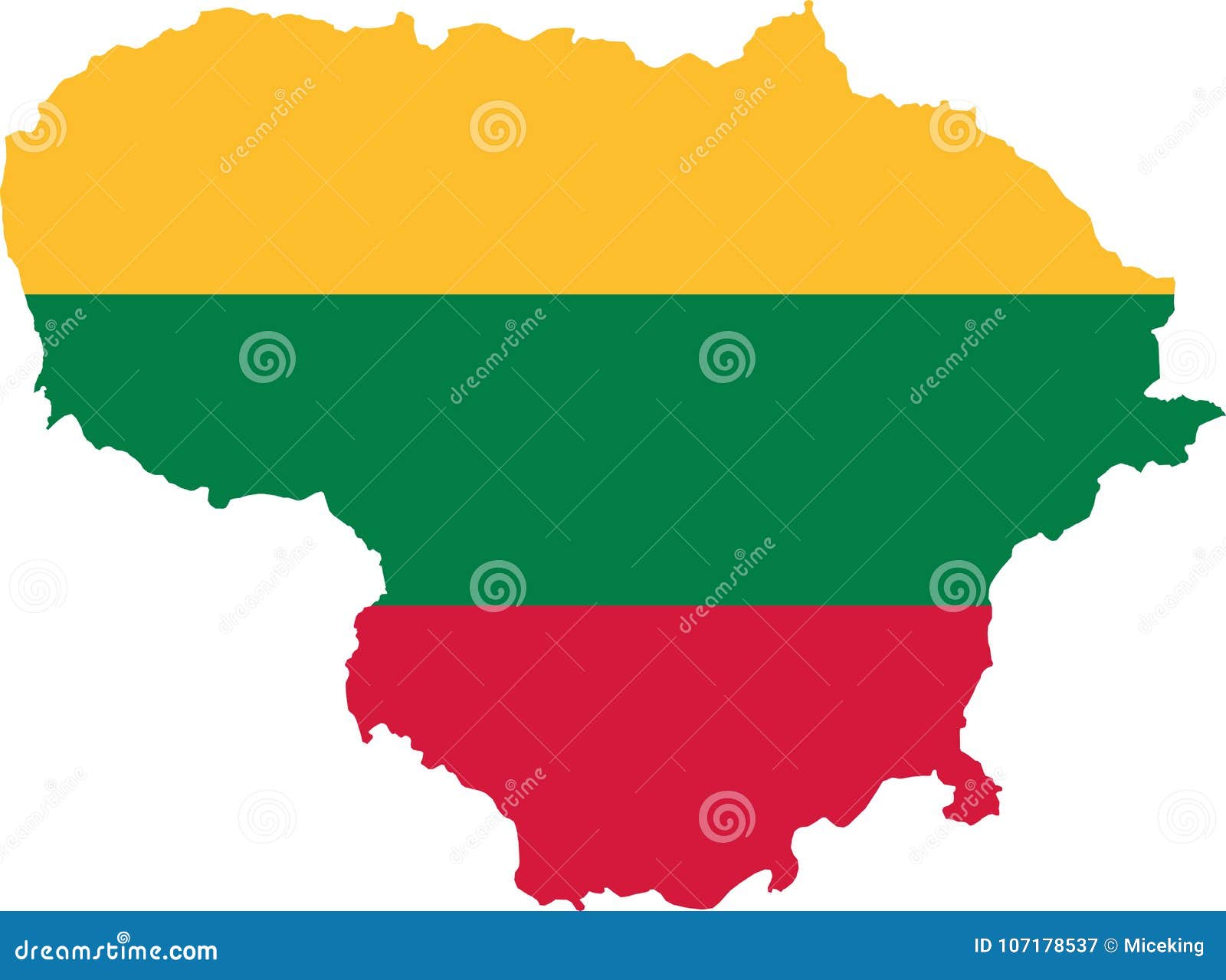 Lithuania Map. Cartoon Vector | CartoonDealer.com #184696051