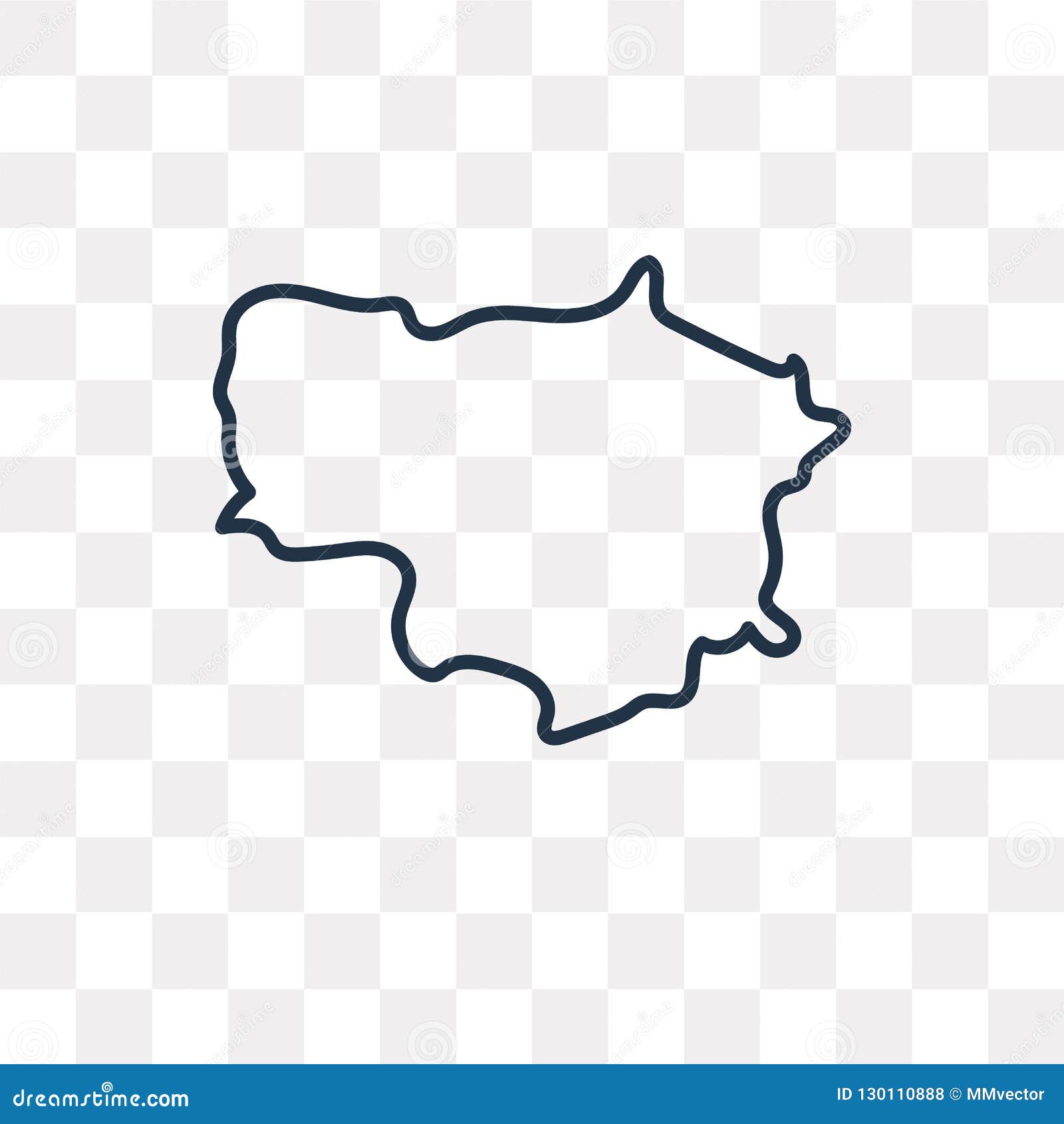 Lithuania Map Vector Icon Isolated on Transparent Background, Li Stock ...