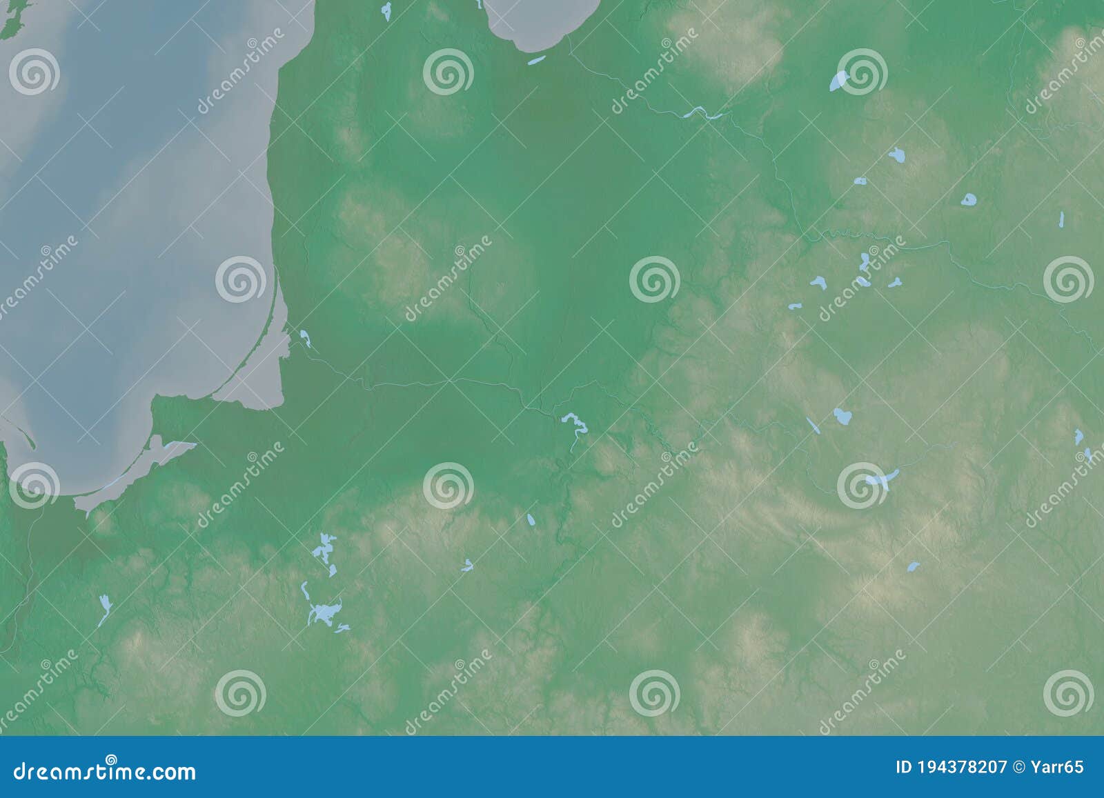 Lithuania Neighbourhood. Relief Stock Illustration - Illustration of ...