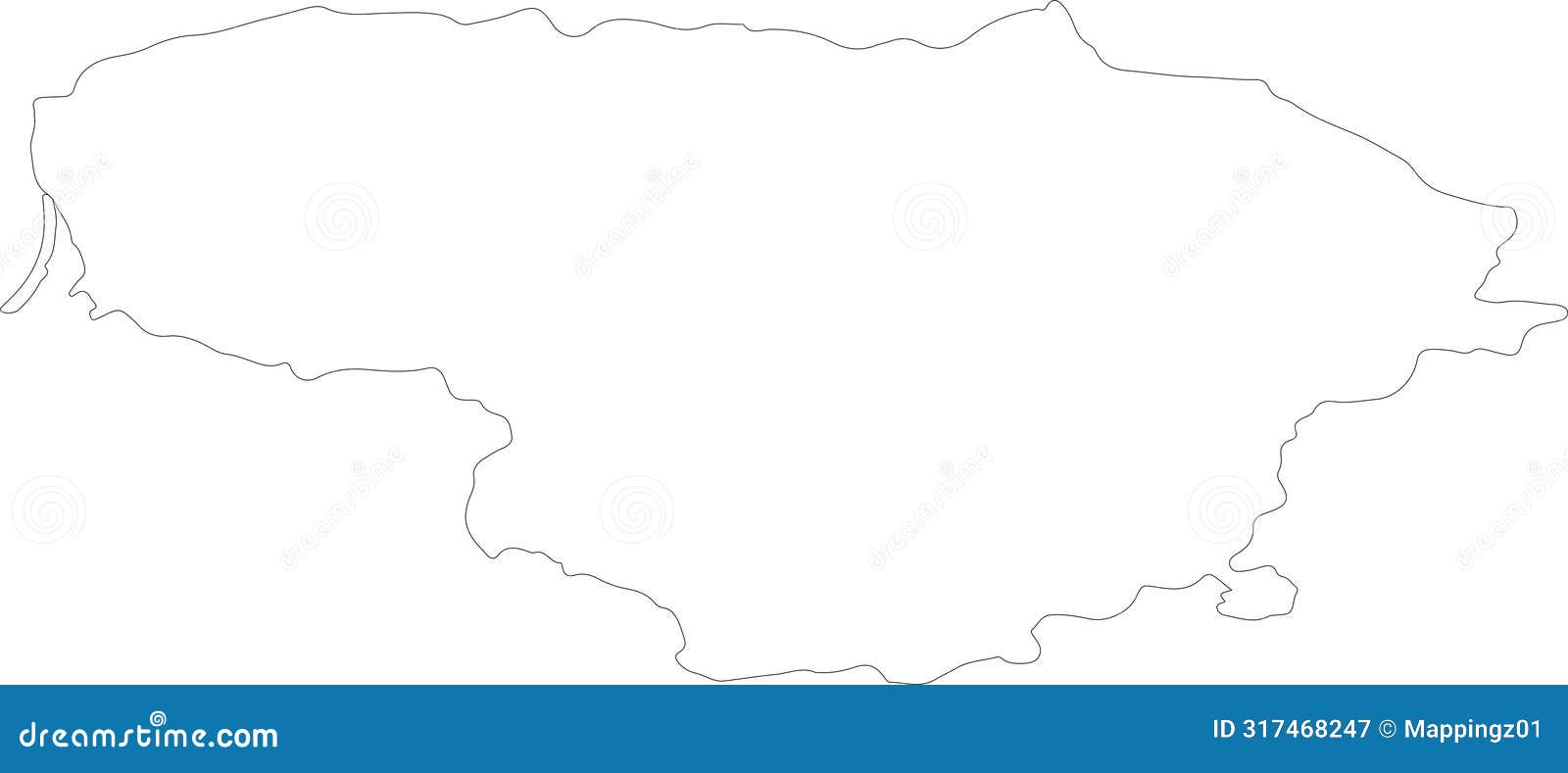 Lithuania outline map stock illustration. Illustration of vector ...