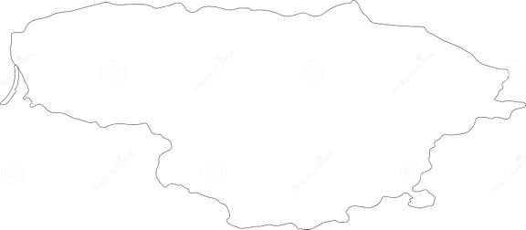 Lithuania outline map stock illustration. Illustration of vector ...