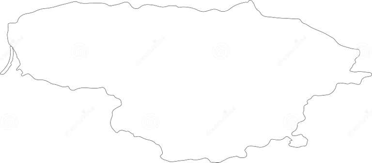 Lithuania outline map stock illustration. Illustration of vector ...