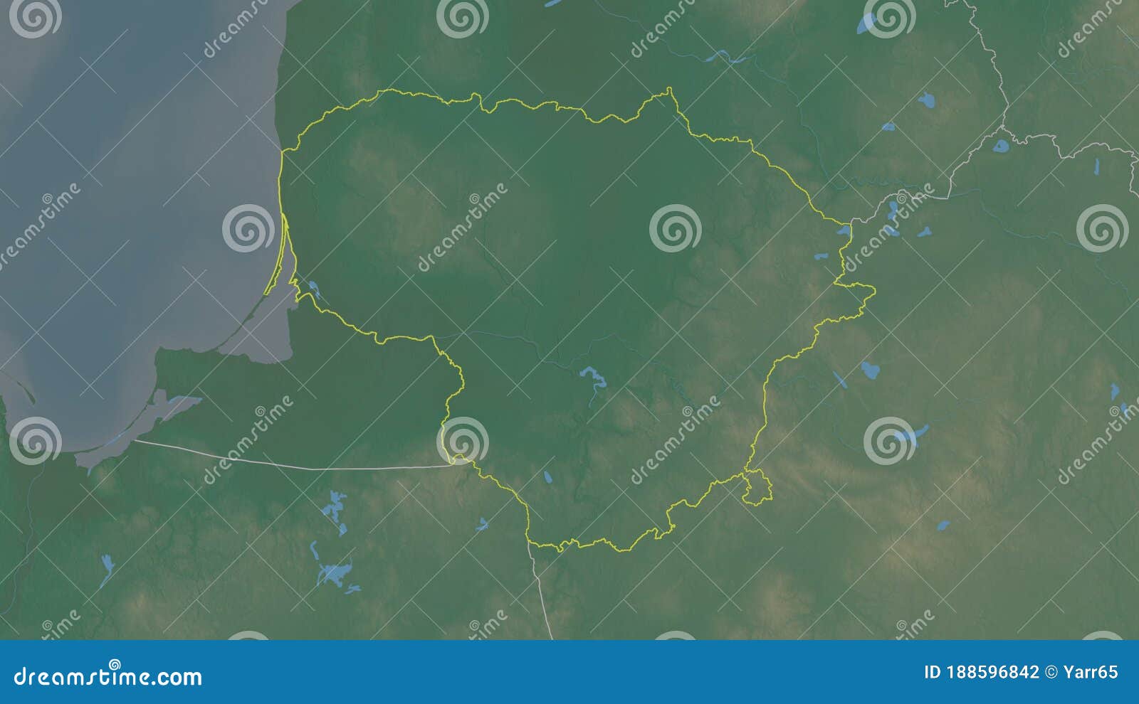 Lithuania - Overview. Relief Stock Illustration - Illustration of ...