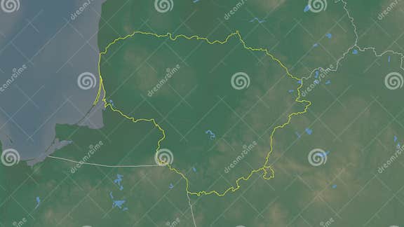 Lithuania - Overview. Relief Stock Illustration - Illustration of ...