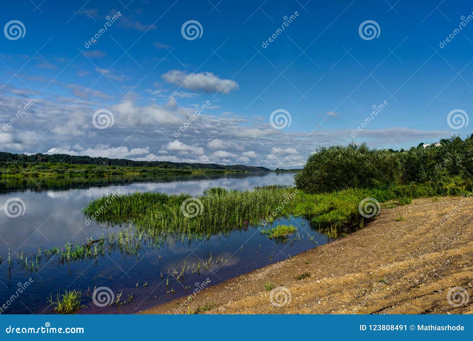 Lithuania - River Bed of a Small Mountain River in Spring Time. Stock ...