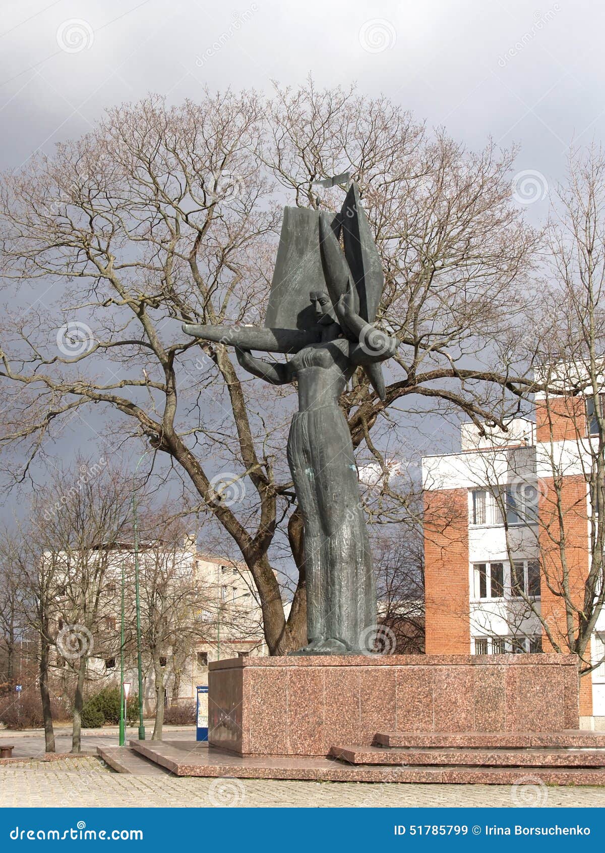 Sculpture Of Neringa - One Of Characters Of The Baltic Legends. Stock ...