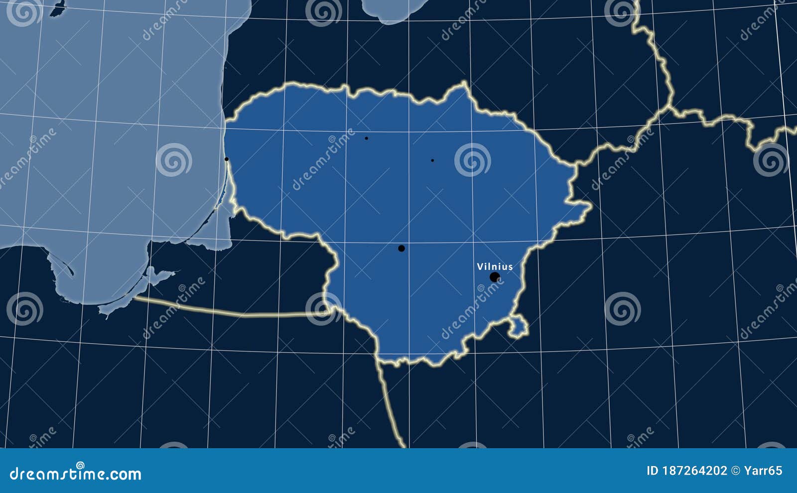 Lithuania - Solid. Composition, Borders Stock Illustration ...