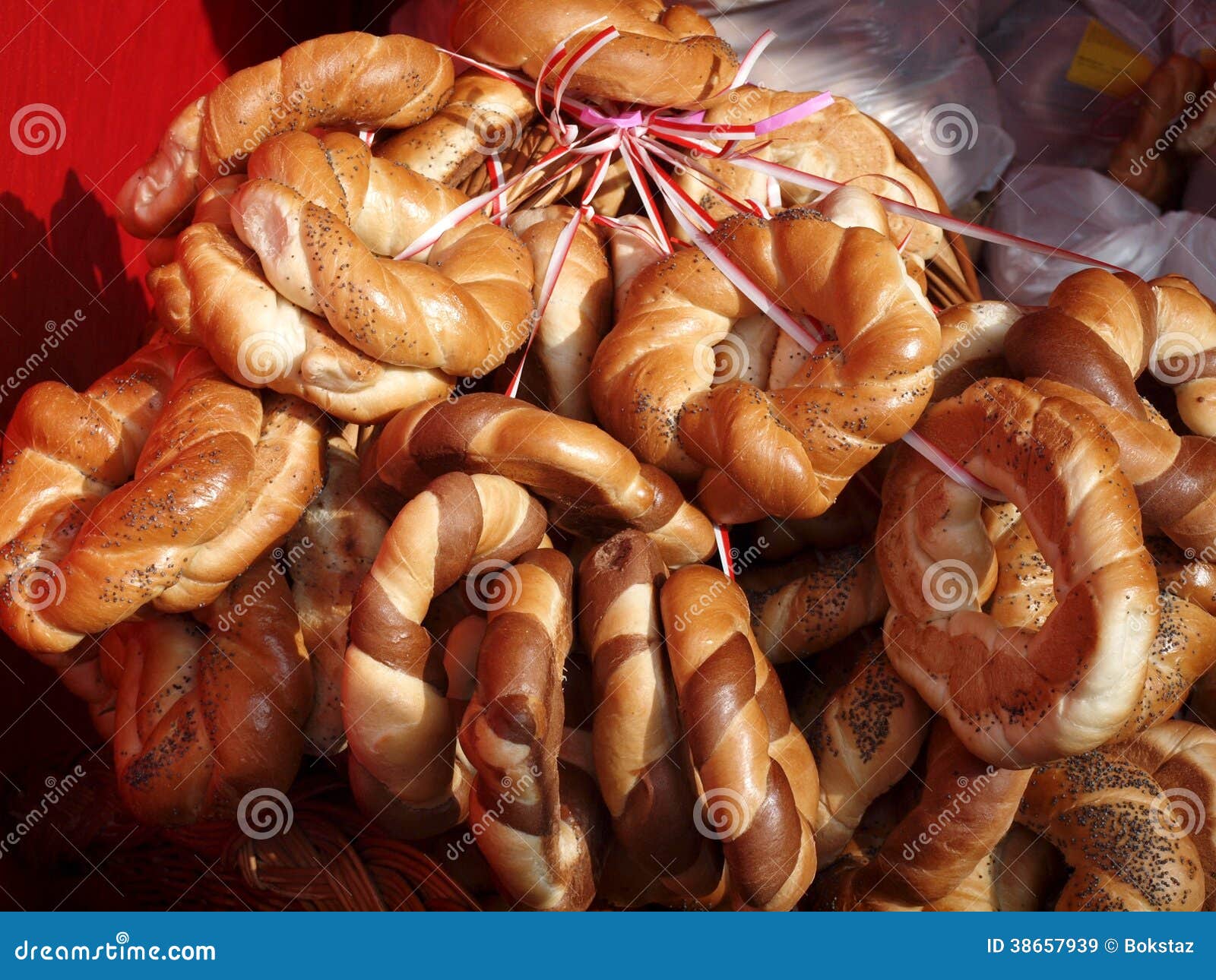 Lithuanian Food: Ring-shaped Roll Stock Image - Image of pile, numerous ...
