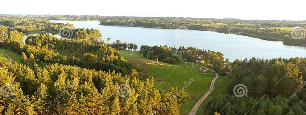 Lithuanian landscape stock photo. Image of lake, countryside - 11954258