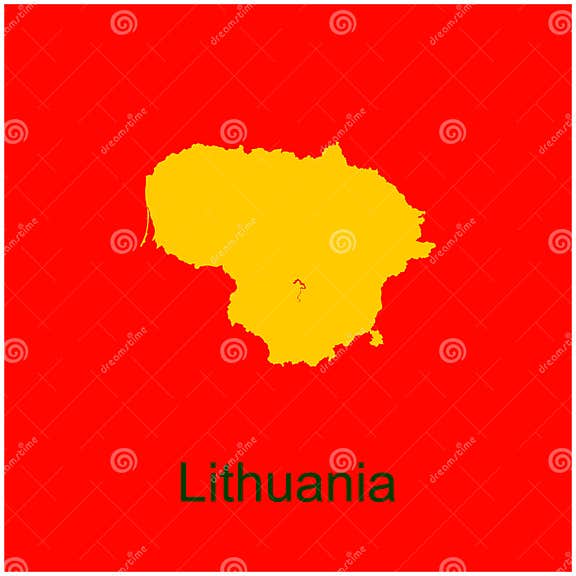 Lithuanian map icon vector stock illustration. Illustration of business ...