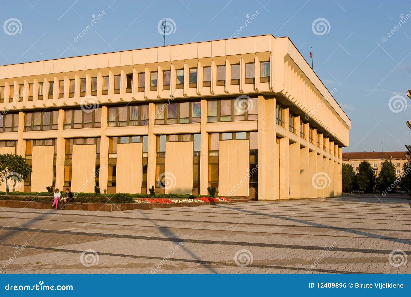 Lithuanian Parliament House Stock Photo - Image of state, yellow: 12409896