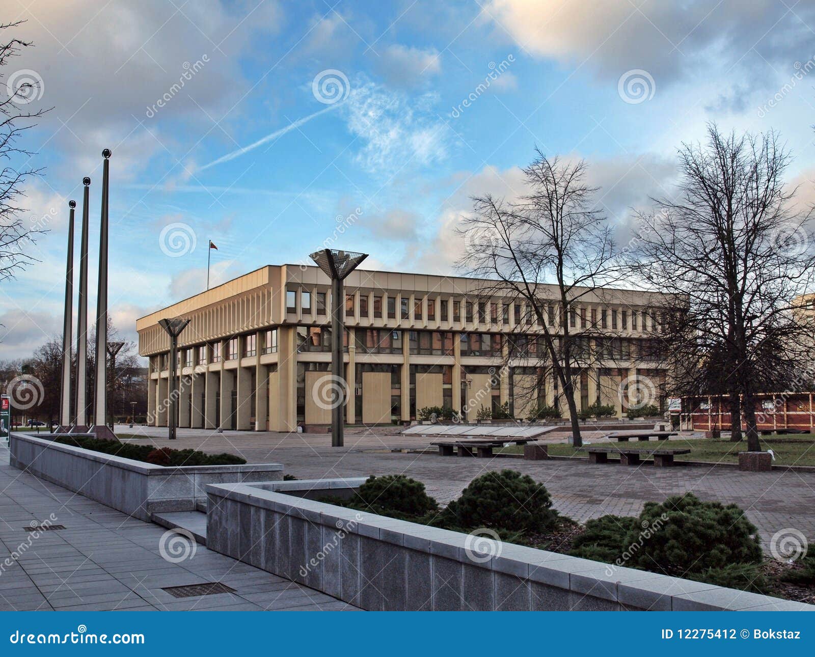Lithuanian Parliament - Seimas Stock Photo - Image of independent ...