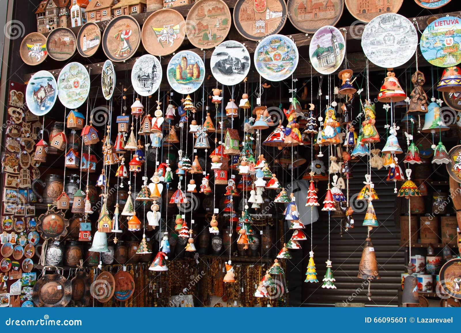 Lithuanian souvenirs editorial photo. Image of place - 66095601