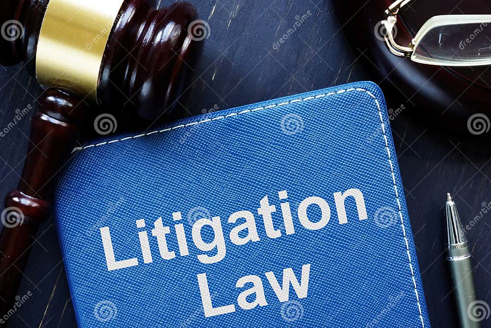 Litigation Law is Shown on the Photo Using the Text Stock Photo - Image ...