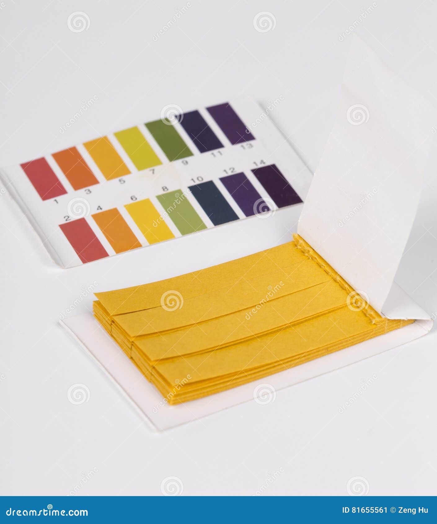 Litmus ph test paper stock image. Image of biology, instrument - 81655561