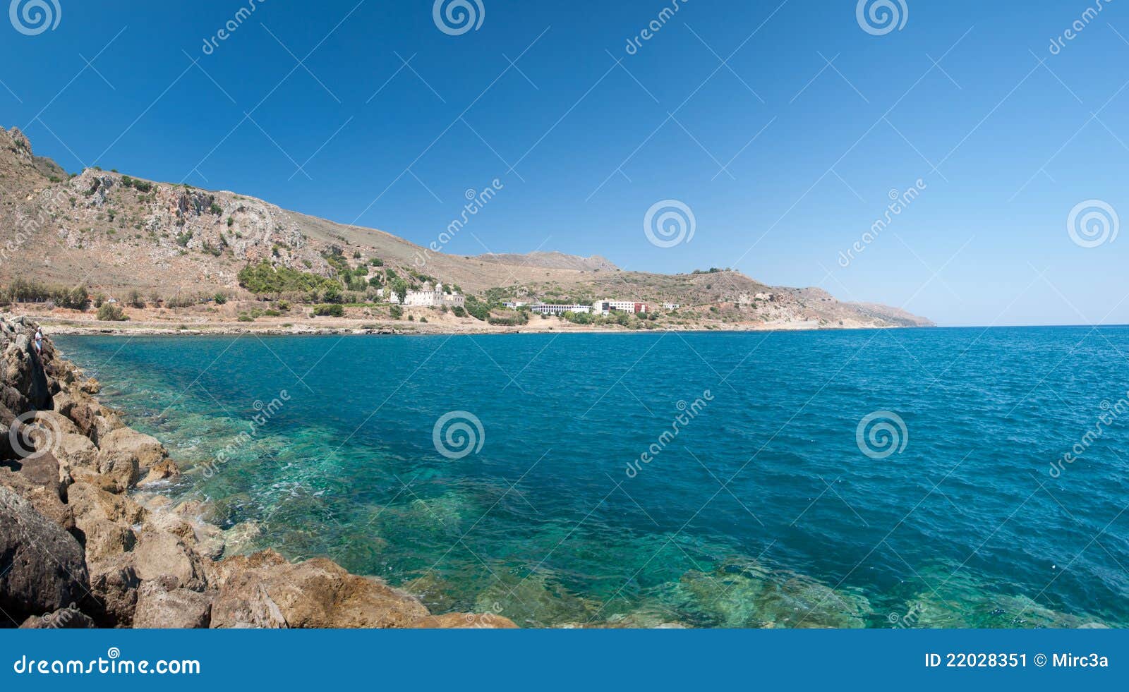 Litoral De Crete - Kolymvari Imagem de Stock - Imagem de relaxamento ...
