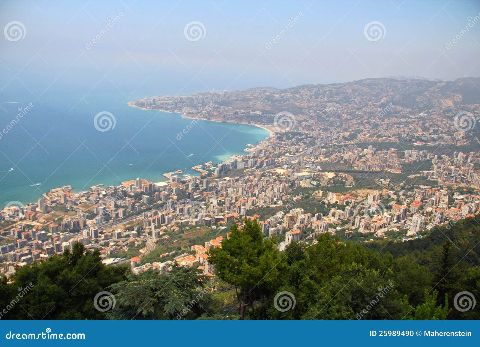 Litorale Di Mare Del Libano Fotografia Stock - Immagine di paesaggio ...
