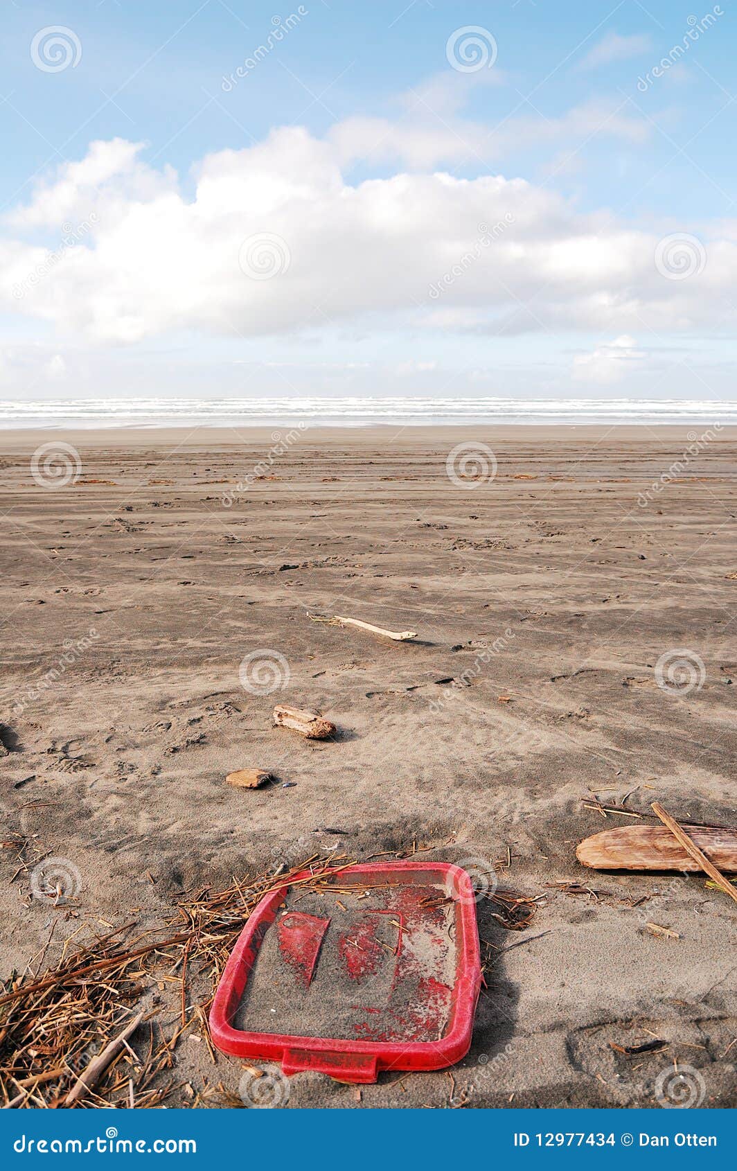 Litter on the Beach stock photo. Image of garbage, waves - 12977434