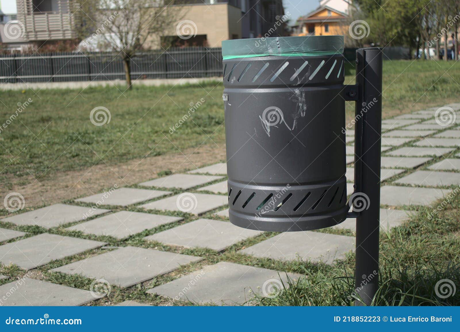 Litter bin stock image. Image of urban, litter, dispose - 218852223