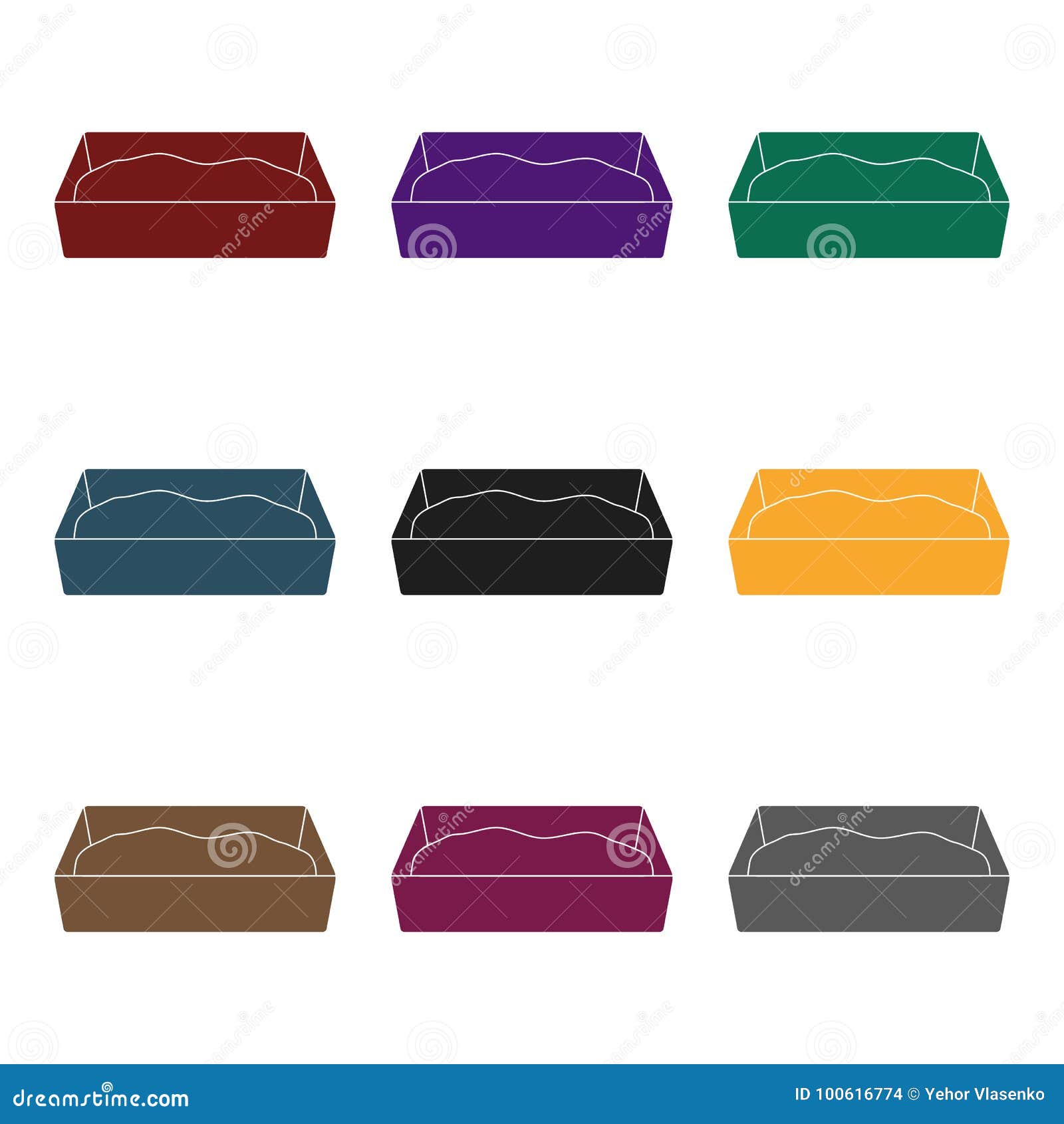 Litter Box Icon of Vector Illustration for Web and Mobile Stock Vector ...