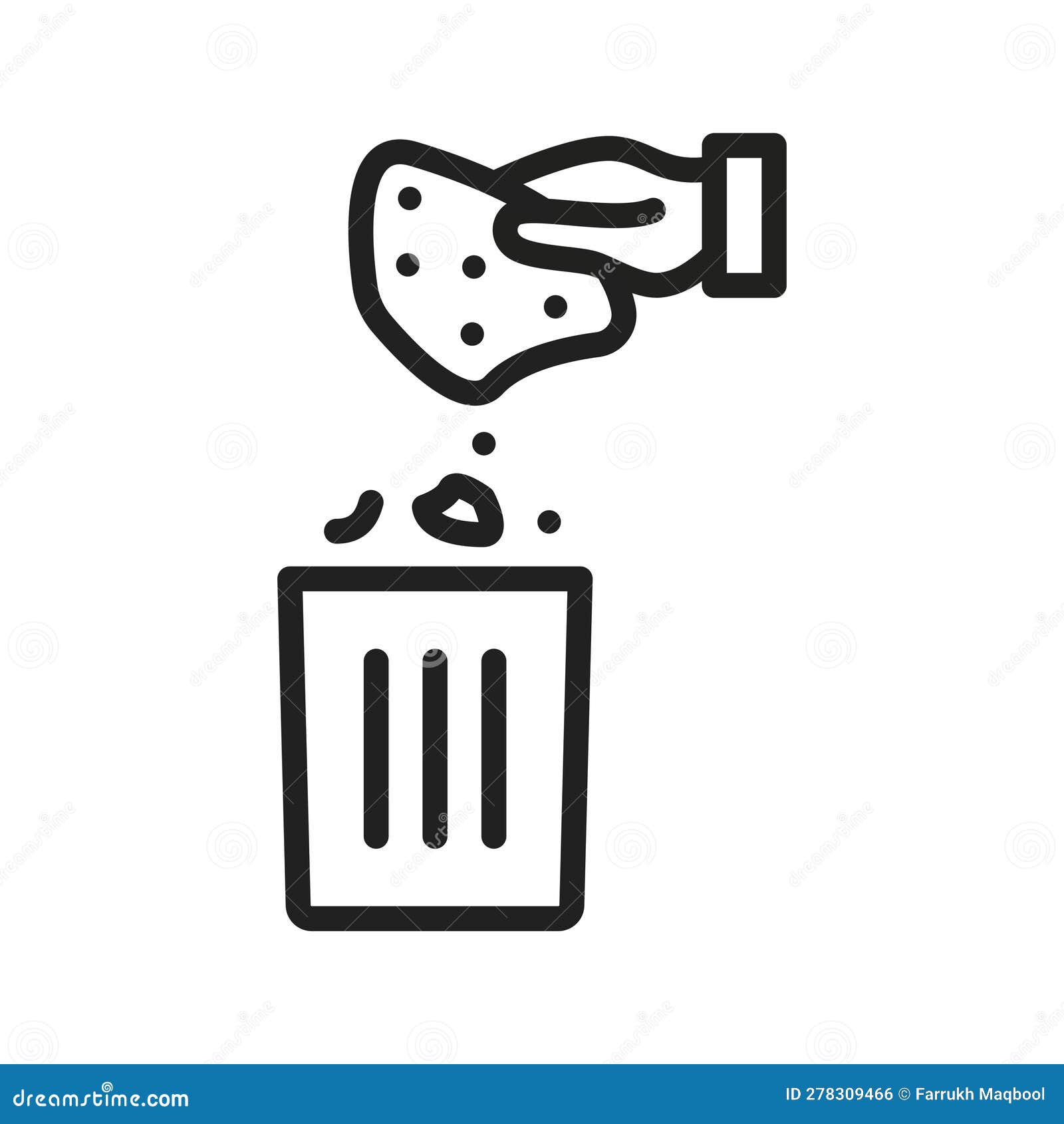 Litter icon vector image. stock vector. Illustration of littering ...